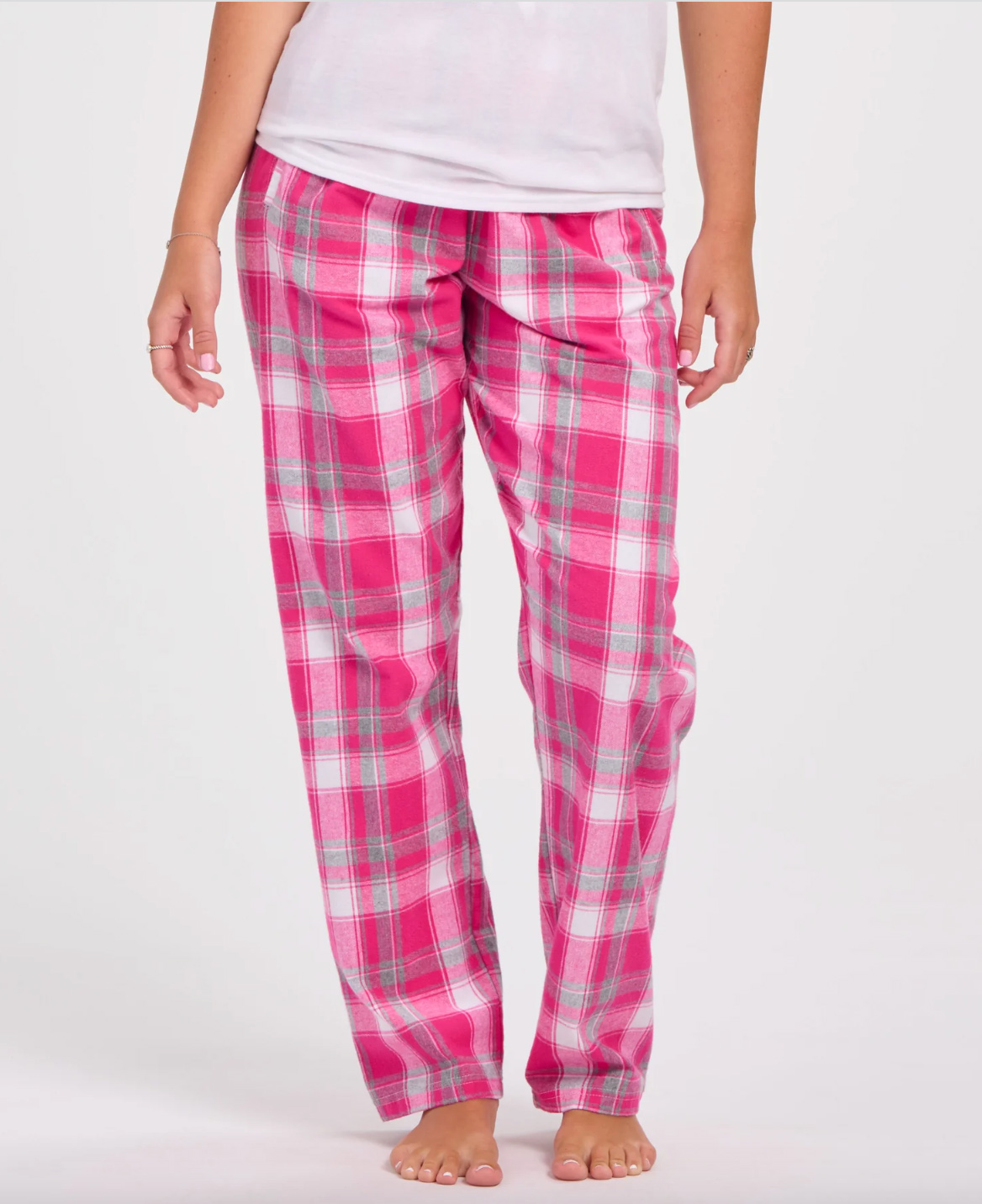 Boxercraft Womens Haley Pink Sophia Plaid Flannel Pajama Pant